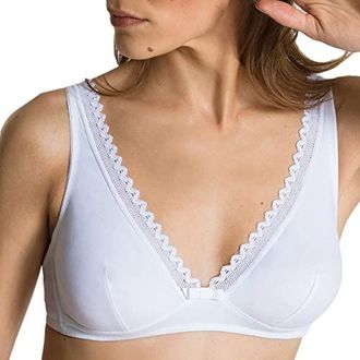 LOU Soutien-Gorge en Coton sans Armatures Oxyg&egrave;ne Coton - 100C