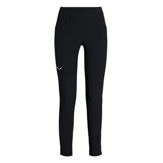 Salewa W Agner Durastretch Tights Schwarz - Wasserabweisende leichte Damen Bergsport Leggings, Gr&ouml;&szlig;e 36 - Farbe Black Ou