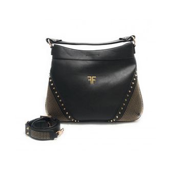 Fracomina Schwarze Hobo Handtasche Schultertasche - - Bags - Damen - Schwarzk - ONE SIZE