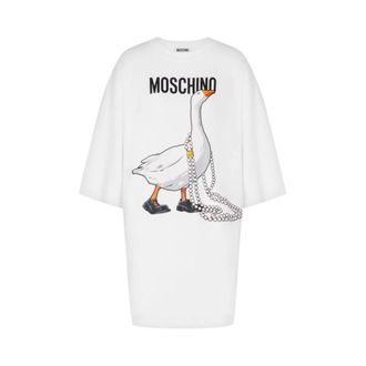 Moschino Damen, Kleider, Wei&szlig;, 2XSGr&ouml;&szlig;e