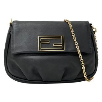Fendi Pre-owned Vintage Leder Schultertasche - - Pre-owned - Damen - Schwarzk - ONE SIZE