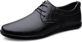 Generic Chaussures Oxford for Hommes à Lacets, Bout Rond, en Cuir PU, Chaussures Derby antidérapantes, Talon carré, Semelle en Caoutchouc antidérapante, Maria