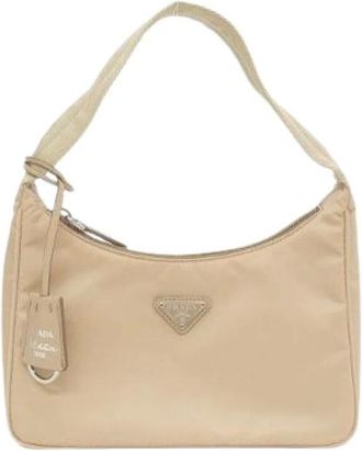 Prada Pre-owned Tessuto Shoulder Bag - Femme - Pre-owned - Beige - Taille: ONE Size