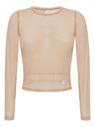 Alexander Wang haut &agrave; design transparent - Tons neutres