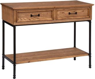 Atmosphera Atmosphera - Konsole Danik - 2 Schubladen - Holz und Metall créateur dintérieur