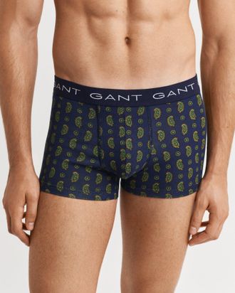 GANT Herren 3er-Pack Paisley Boxershorts mit Print in Geschenkbox (XXXL) MARINE