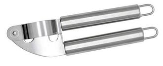 Fackelmann Fackelmann Elemental Knoblauchpresse, Ingwer, Zerkleinerer aus Edelstahl, Rohrgriff, 19 cm, 1 Stück