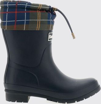 Barbour Mowbray Gummistiefel mit Tartan-Detail und verstellbarem Kordelzug