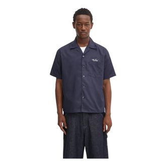 Neighborhood Unifarbene Hawaii-Hemd - - Shirts - Herren - Blau - L