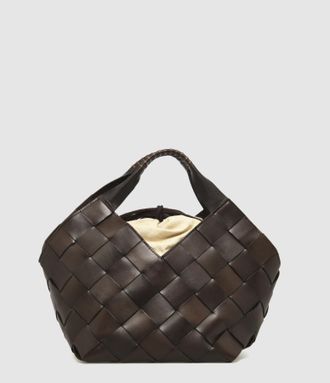 Dragon Diffusion Sac Botteghe Cuir Dark Brown