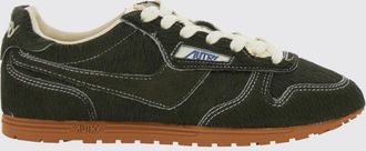 Autry Windspin Low-Top-Sneaker aus Leder in Ponyfell-Optik