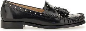 Stuart Weitzman Femme, Chaussures, Noir, Taille: 39 1/2 EU Lottie Sostud Tassel Loafer