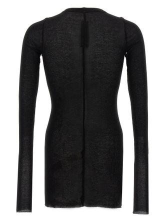 Rick Owens Mens Black Viscose T-Shirt