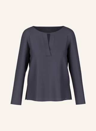 Marc Cain Blusenshirt Aus Seide Im Materialmix grau