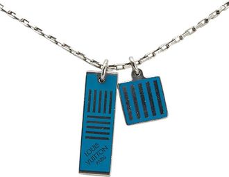 Louis Vuitton collier à pendentif Damier Colors (2000-2025) - Bleu
