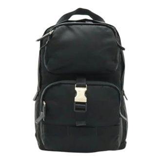 Prada unisex, Pre-owned, Noir, Taille: ONE Size Pre-owned Nylon sacs-prada