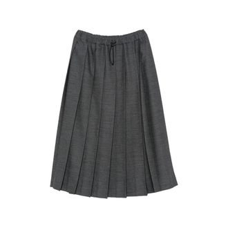 Fabiana Filippi Pleated Drawstring-waistband Midi Skirt