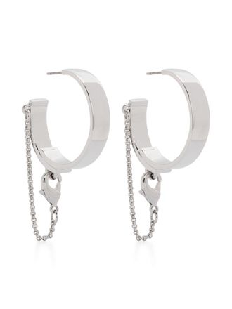 Eddie Borgo Safety Chain earrings - Argent