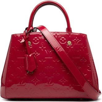 Louis Vuitton Hobo Bags - Monogram Vernis Montaigne BB - Gr. unisize - in Rot - f&uuml;r Damen