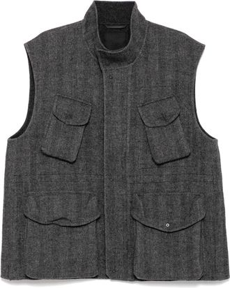 JNBY gilet à lien de resserrage - Gris
