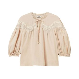 Twinset Damen, Blusen & Hemden, Beige, XSGr&ouml;&szlig;e