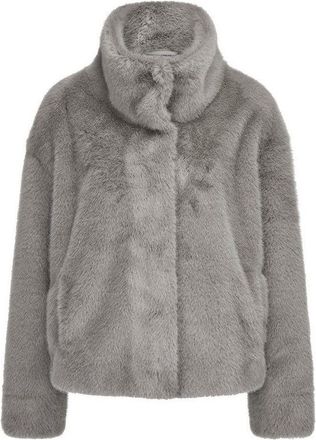 Milestone Fellimitatjacke MSGirl Damen Kunstfelljacke Übergangsjacke