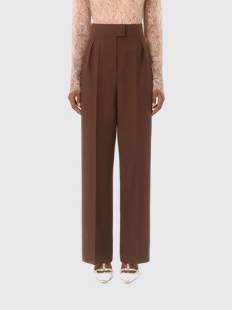 Valentino Garavani Pantalon palazzo taille haute en laine et mohair