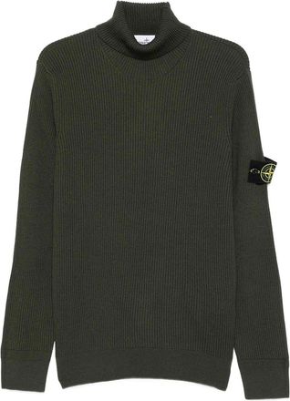 Stone Island Pull Col Rond - Vert