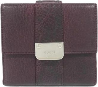 Gucci Portefeuille Pre-owned (bi-pli) - Femme - Pre-owned - Rouge - Taille: ONE Size