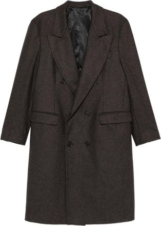 Mars&eacute;m double-breasted coat - Braun