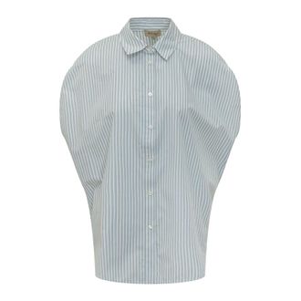 Woolrich Gestreiftes Baumwollhemd - - Blouses & Shirts - Damen - Blau - XS