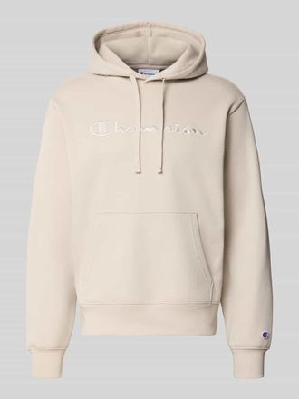 Champion Relaxed Fit Hoodie aus Baumwoll-Mix mit Label-Stitching