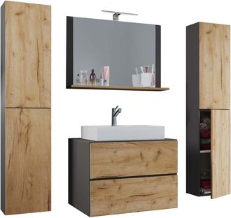 ebuy24 5-tlg. Waschplatz Waschtisch Lendas xl