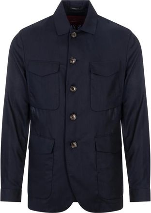 Montecore Homme, Vestes, Bleu, Taille: XL Giacca Leggera Multitasche