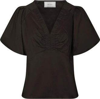 Neo Noir Femme, Blouses et Chemises, Brun, Taille: 38 FR Roella Poplin Blouse