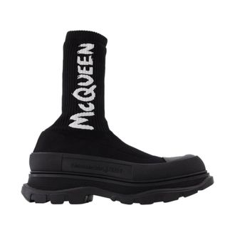 Alexander McQueen Schwarze Sockenstiefel mit Plateausohle - - Shoes - Herren - Schwarzk - 41 EU