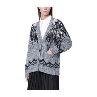 Roberto Collina Maglia Cardigan Lungo - - Knitwear - Damen - Mehrfarbig - S