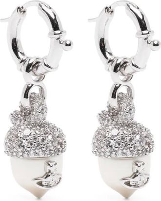 Vivienne Westwood Lucille embellished earrings - Silber
