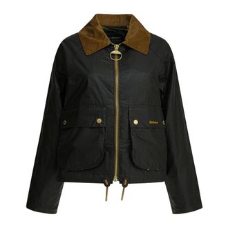 Barbour Femme, Vestes, Vert, Taille: 38 FR Marron Waxed Jacket