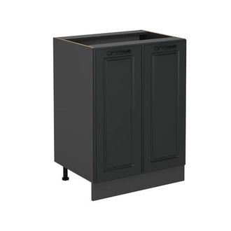 Vicco Meuble Bas de Cuisine R-Line, Anthracite Campagne, 60cm sans PT