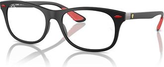 Ray-Ban Rb7307m Optics Scuderia Ferrari Collection Schwarz Fassung Klar Glas Polarisiert 55-17