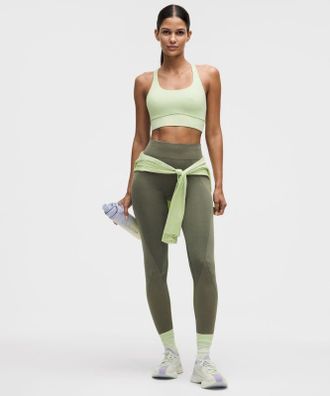 lululemon Legging dentra&icirc;nement Get Low taille haute pour Femmes - 64 cm - Vert - Taille 12