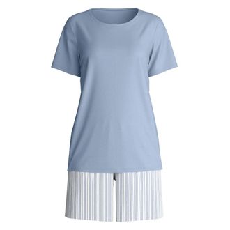 CALIDA 395 Pigiama Corto - - Nightwear & Lounge - Damen - Blau - XS