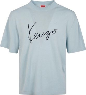 Kenzo Homme, Tops, Bleu, Taille: XL T-Shirt Signature