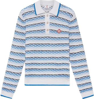 Casablanca Homme, Tops, Bleu, Taille: XL Polo Chemises