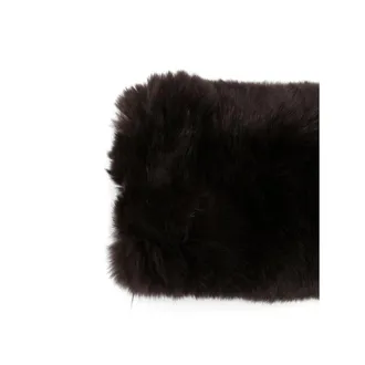 Yves Salomon 23WAA100XXKREX Rex Rabbit Fur Winter Hat - Brown