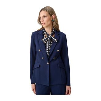 Joseph Ribkoff Scuba Crepe Fitted Blazer - - Jackets - Damen - Blau - 2XL