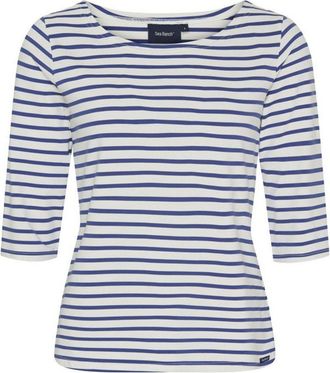 Sea Ranch 3/4-Arm-Shirt Marina Damen 3/4-Arm-Shirt Marina Streifen & U-Boot-Ausschnitt - UV-Schutz