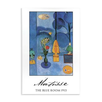 Stupell Industries Matisse The Blue Room Wandschild, Design von Vintage Hustle, 38,1 x 25,4 cm