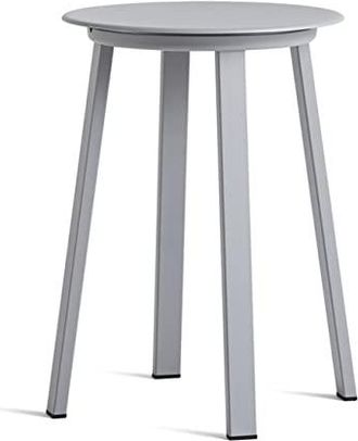 HAY Hay Revolver Stool Hocker aus Pulverbeschichtetem Stahl in der Farbe Sky Grey, Maße: 34cm x 34cm x 48,5cm, 400017-1509000